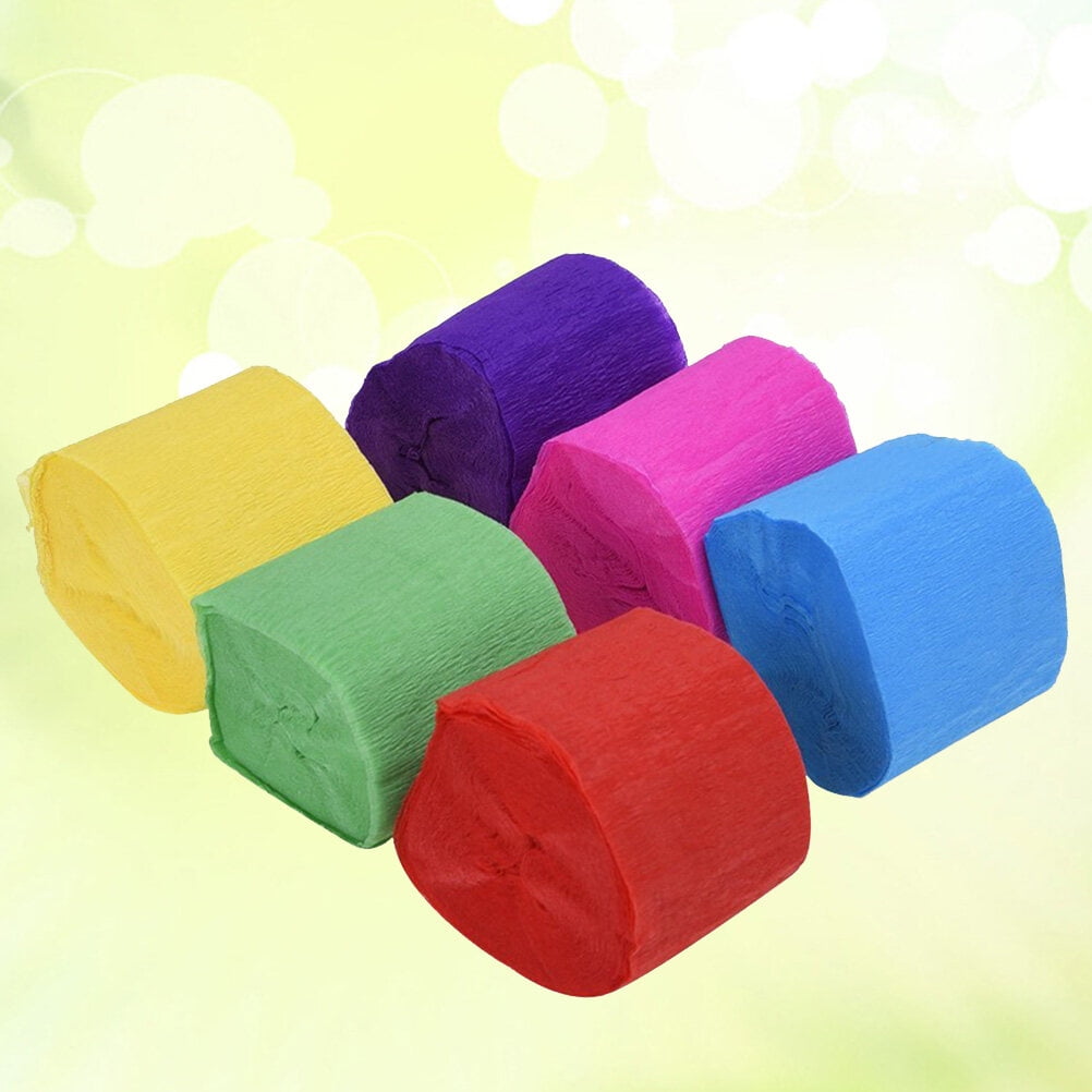 Tineasur Bulk Crepe Streamers Assorted Colors Perfect for Birthday ...