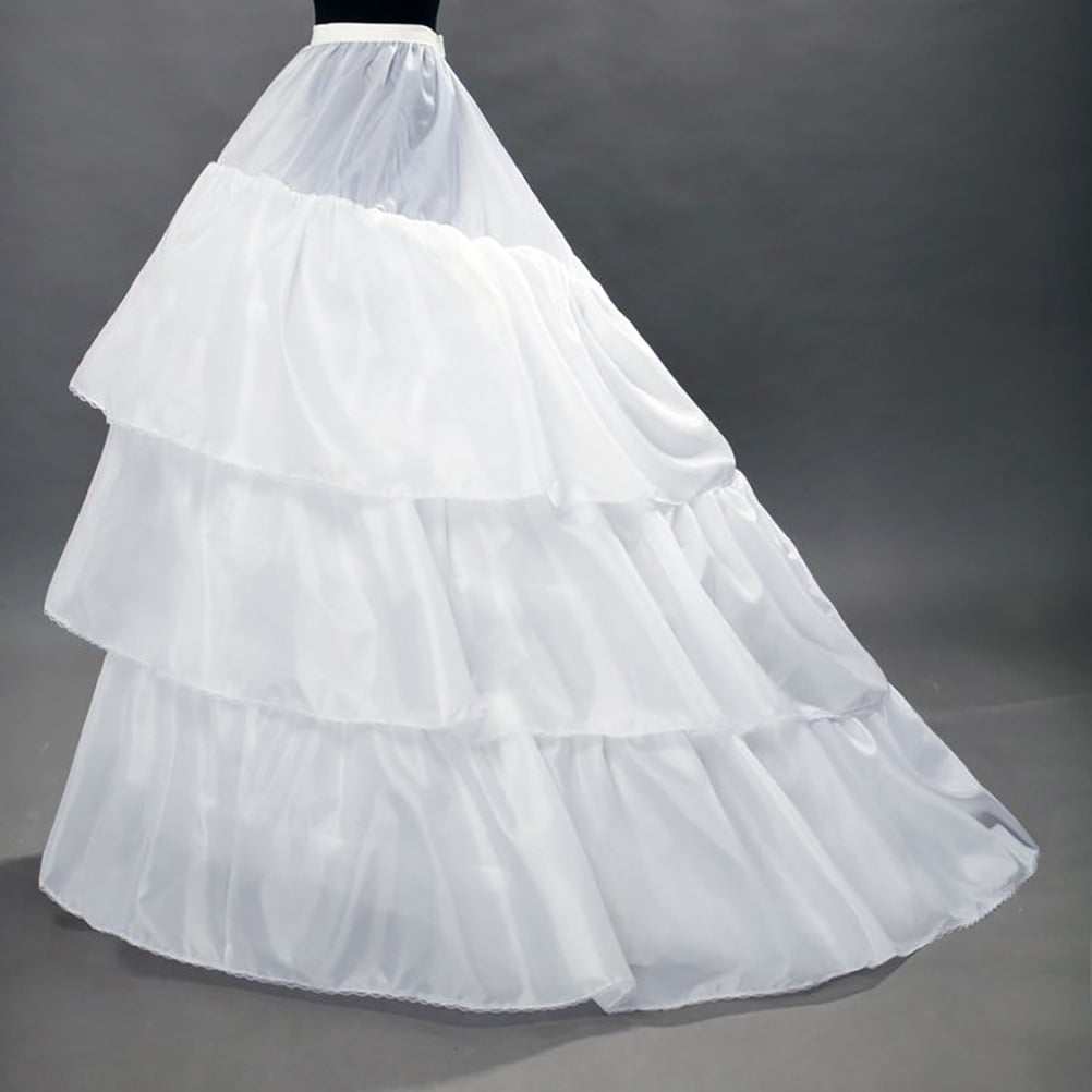 Tineasur Dome Shape Petticoat for Wedding Dress White 1Pack Support for ...