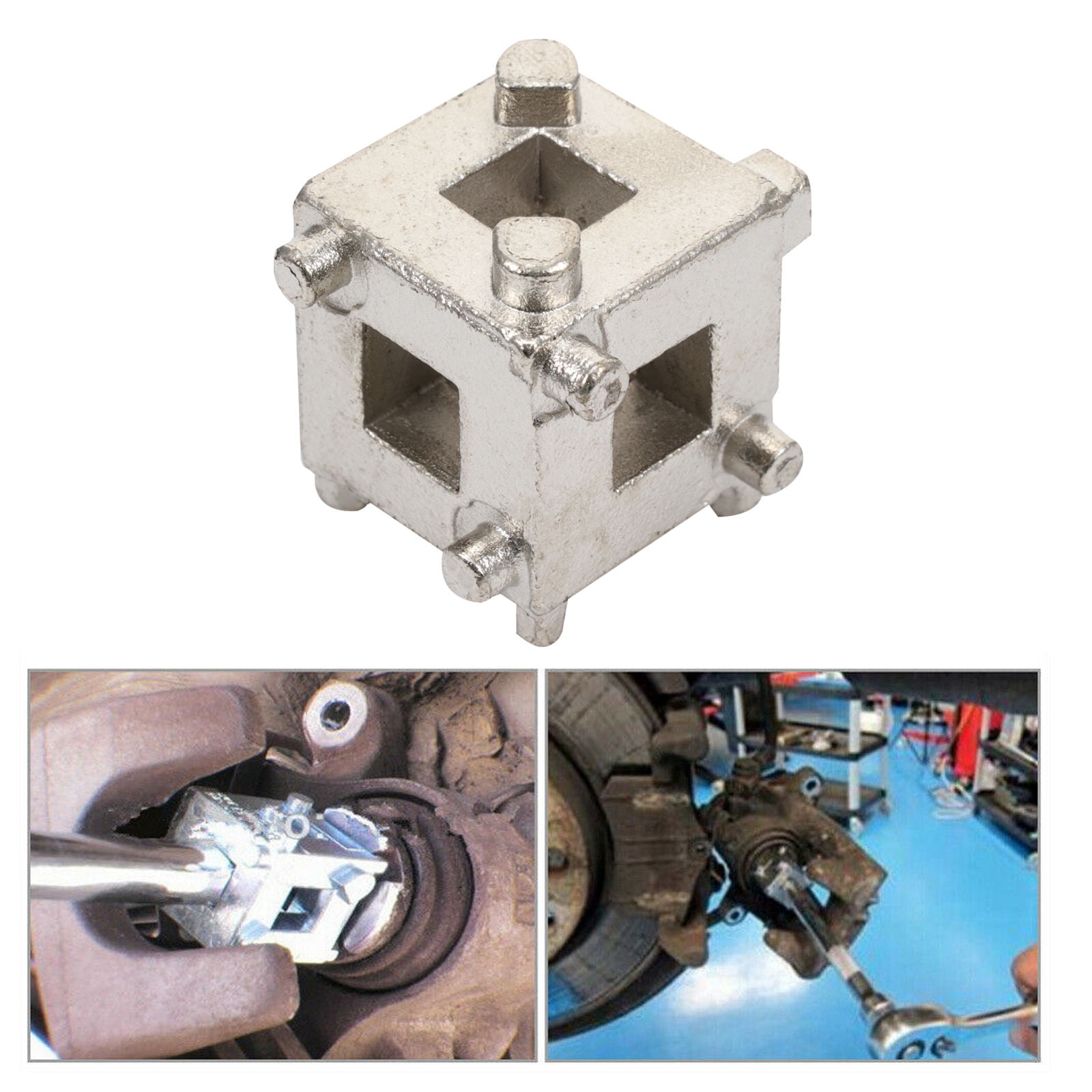 Tineasur Durable Car Brake Piston Tool Cube Caliper Adaptor for Rear ...