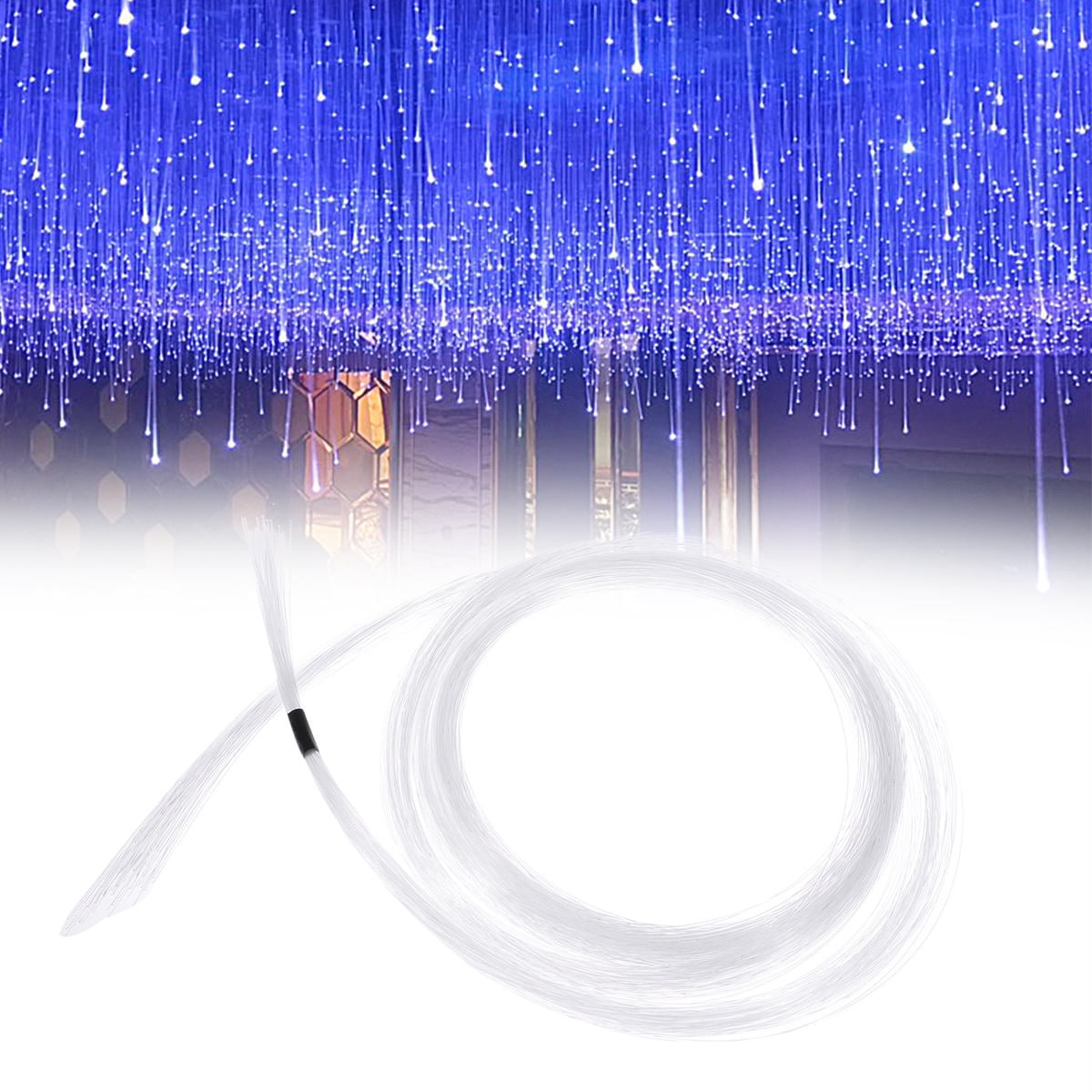 Tineasur Fiber Optic Fairy Lights Curtain Design Transparent 50PCS ...