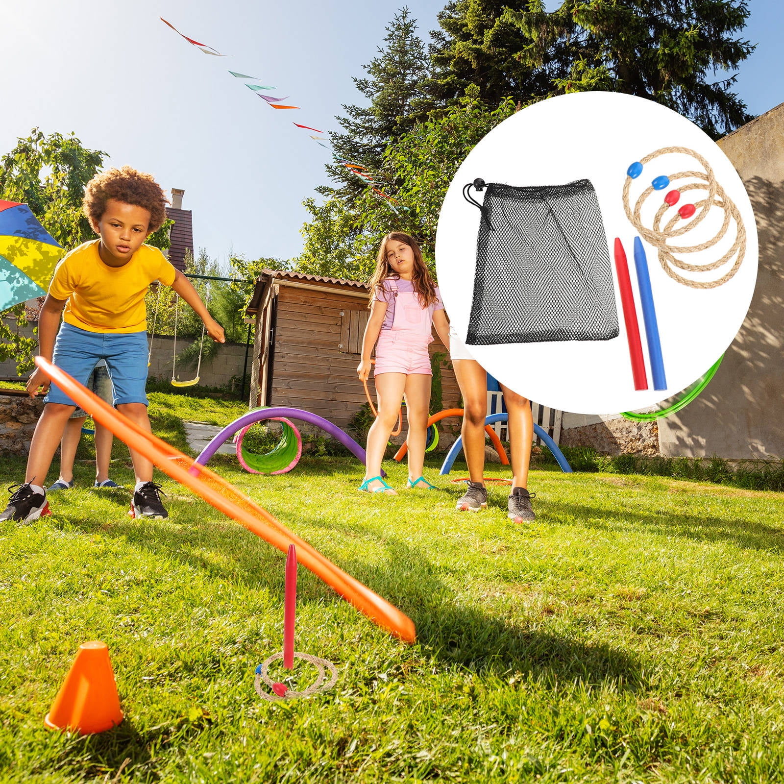Tineasur Tossing Game Set Ring Toss Game Multi 1 Set - Walmart.com