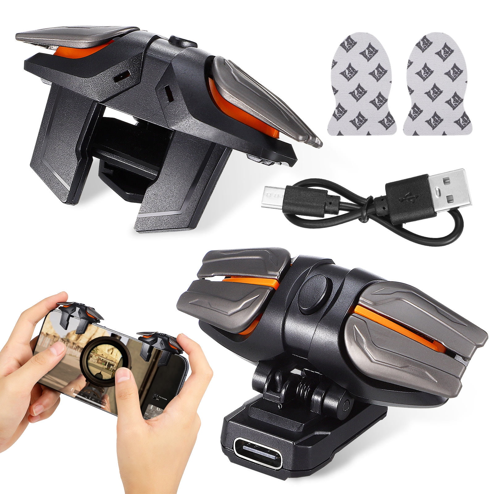 Tineasur Mobile Controller Gaming Triggers 1 Set Mobile Game Triggers ...