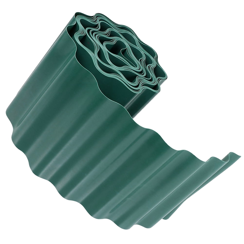 Tineasur Garden Borders and Edging Green Plastic Roll for Lawn and ...