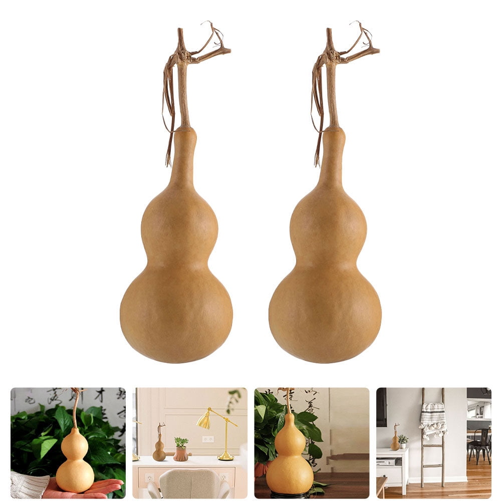 Tineasur Gourd Decor 2Pcs Desktop Gourd Adornment For Home Owners Khaki ...