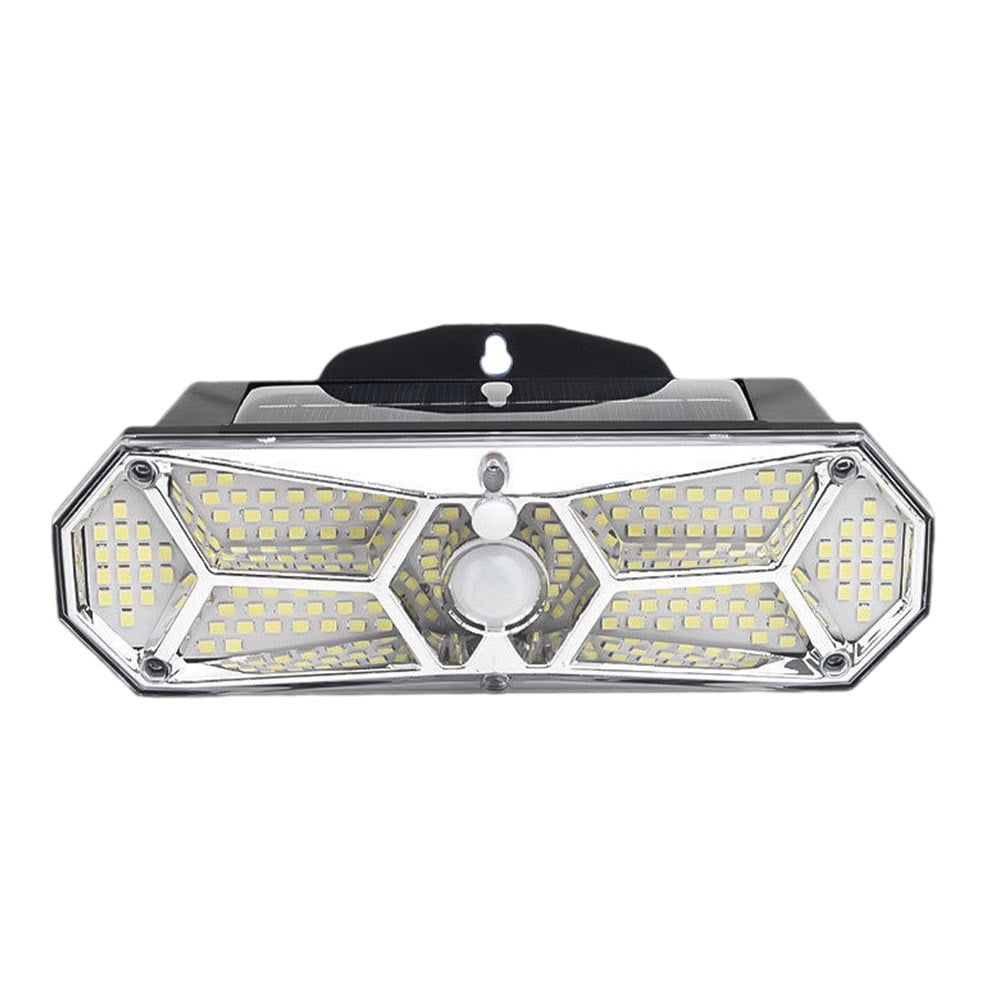 Tineasur Black Outdoor Solar Wall Light with Motion or Waterproof LED ...