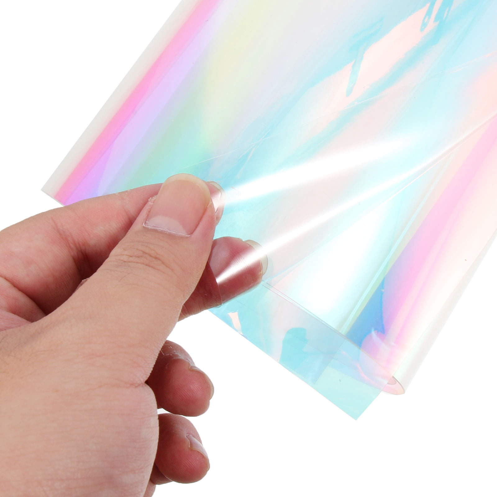 Tineasur 1Pcs Iridescent PVC Sheet Stylish PVC Fabric Material Multi ...