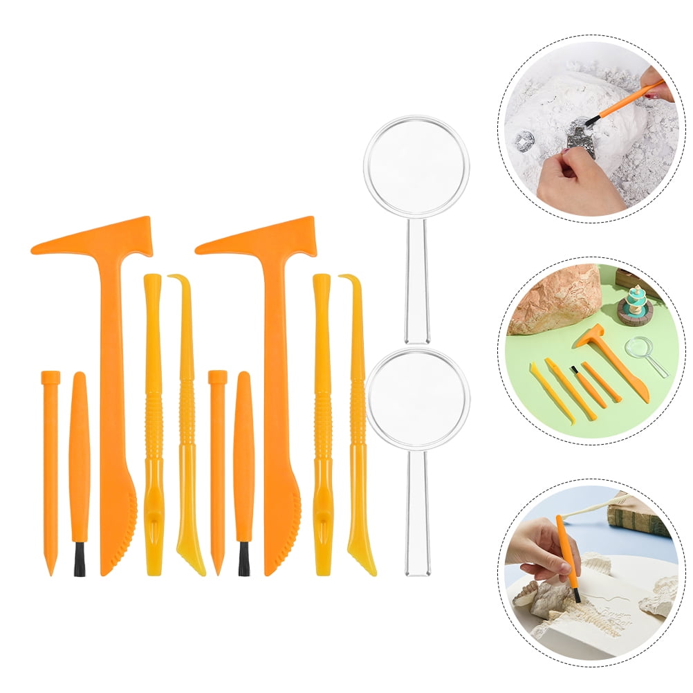 Tineasur 2Sets Exploration Digging Tool Set with Plastic Hammer and ...