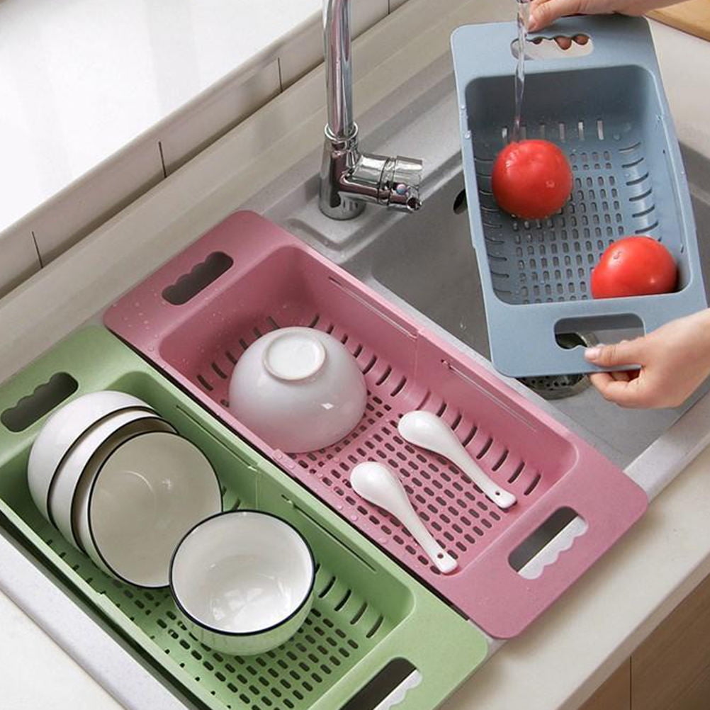 Tineasur Kitchen Food Strainer Basket Plastic Straining For Fruits And ...