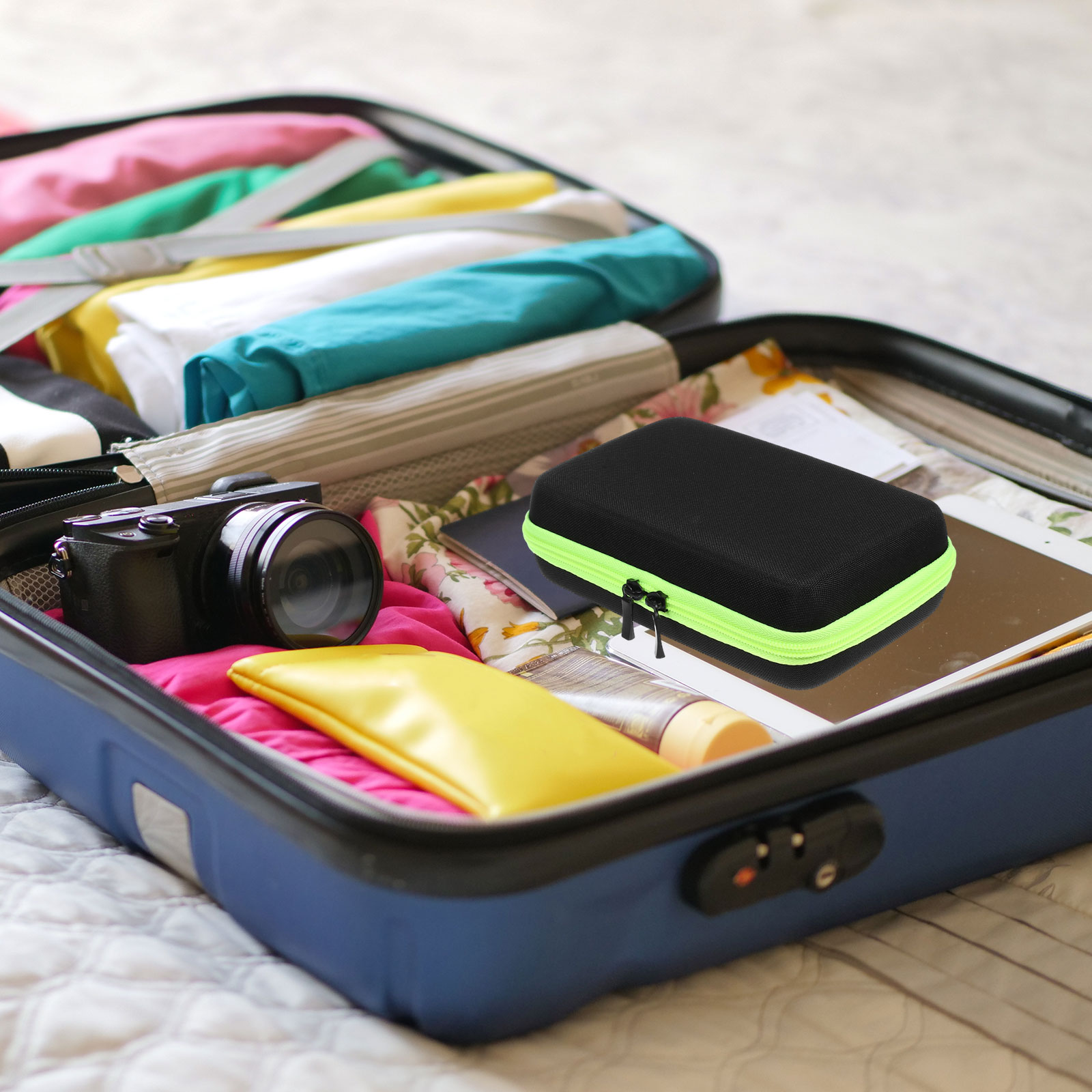 Tineasur Makeup Travel Case 1Pack EVA Shaver Protection Box Rectangular ...