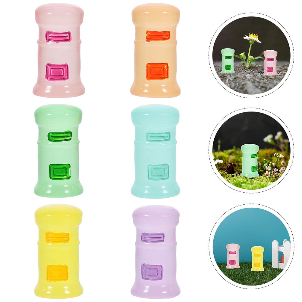 Tineasur Mini Mailbox Figurines 60Pcs Resin Small Mailbox Decorations ...