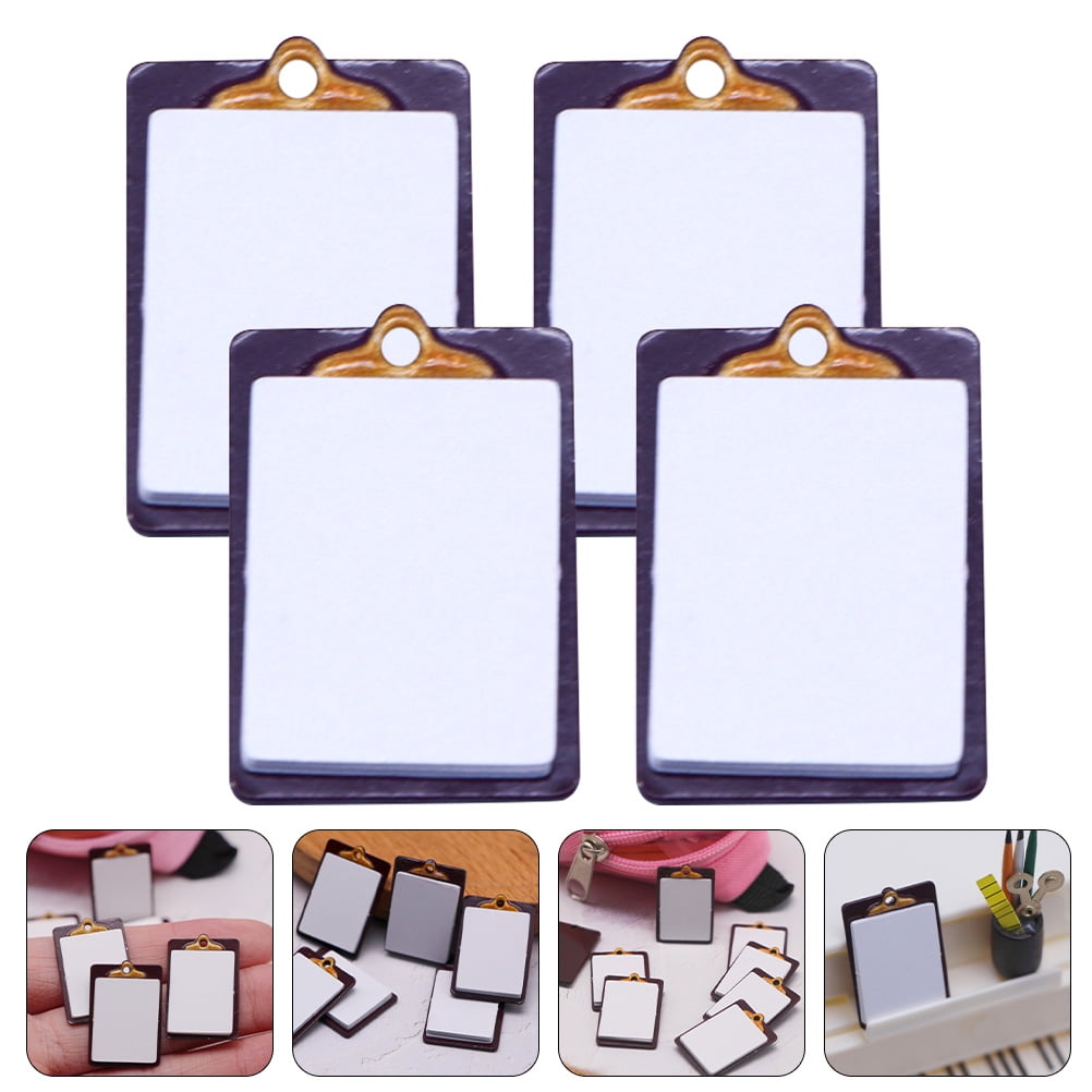 Tineasur Mini Paper Clipboard 4Pcs Small Clipboards for Educational ...