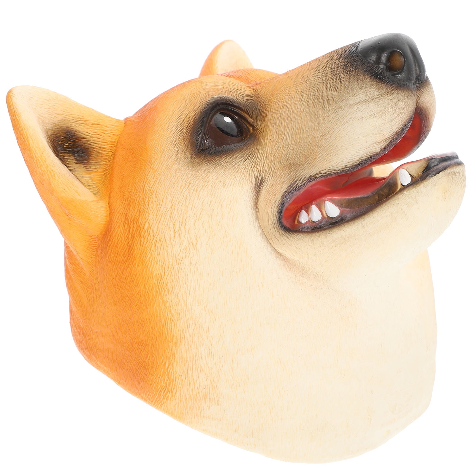 Tineasur Orange Vinyl Hand Puppet Toy with Funny Dog Design for Kids ...