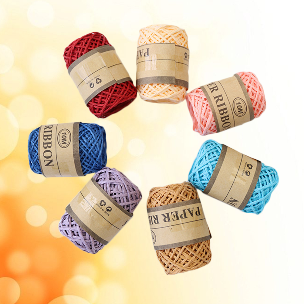 Tineasur Multicolor Hemp Rope for Artwork Assorted Color 24 Rolls ...