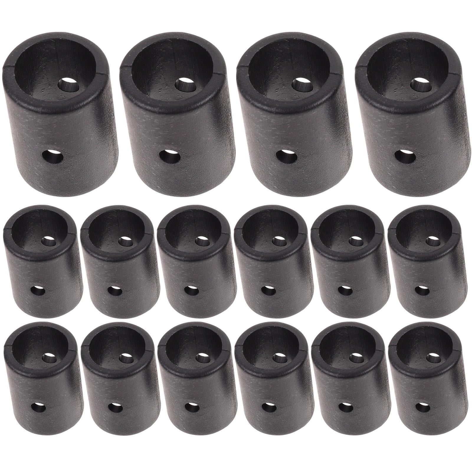 Tineasur Foosball Table Rods Foosball Table End Caps Black PVC 16pcs ...