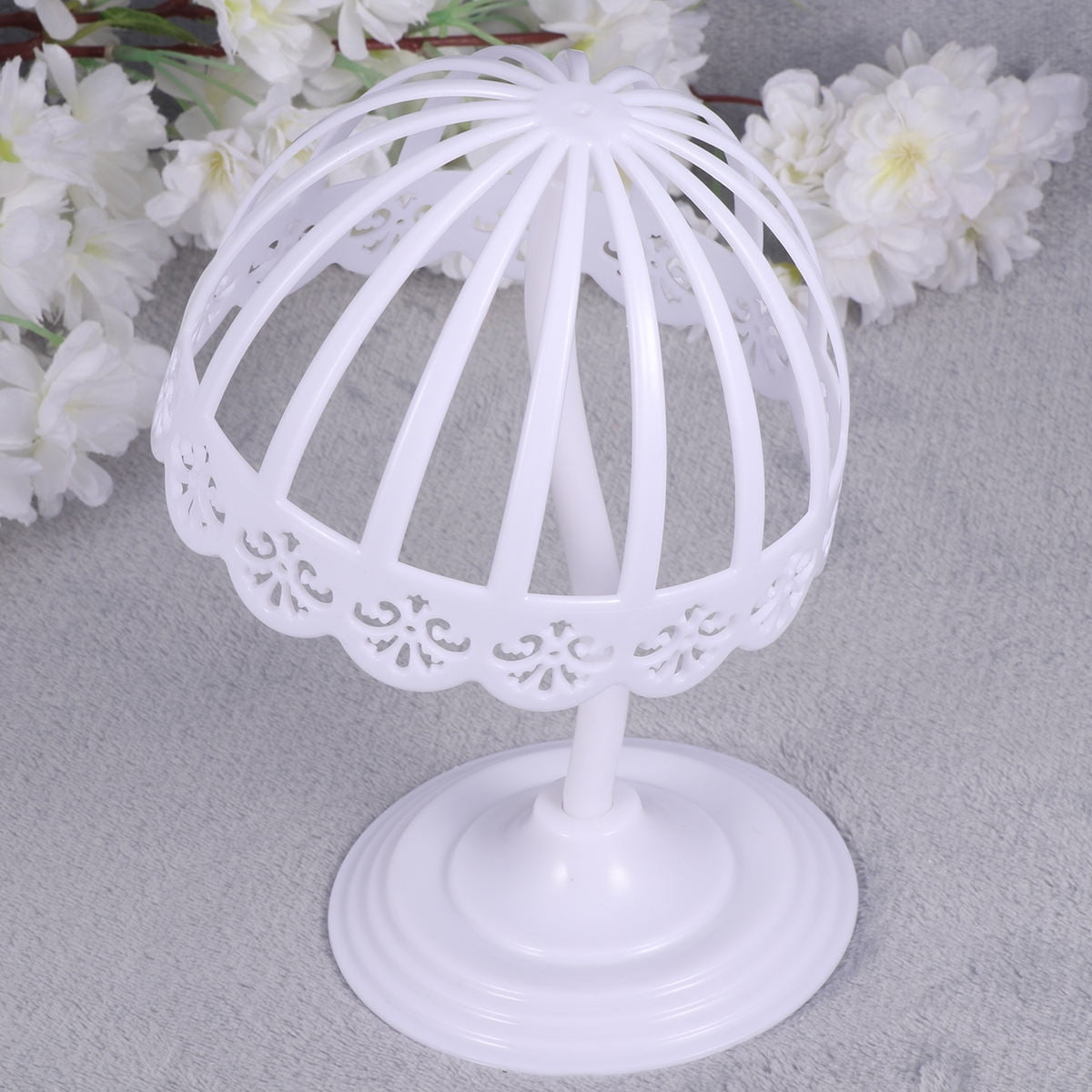 Tineasur White Plastic Hat Stand, Hollow Frame for Headwear Display ...