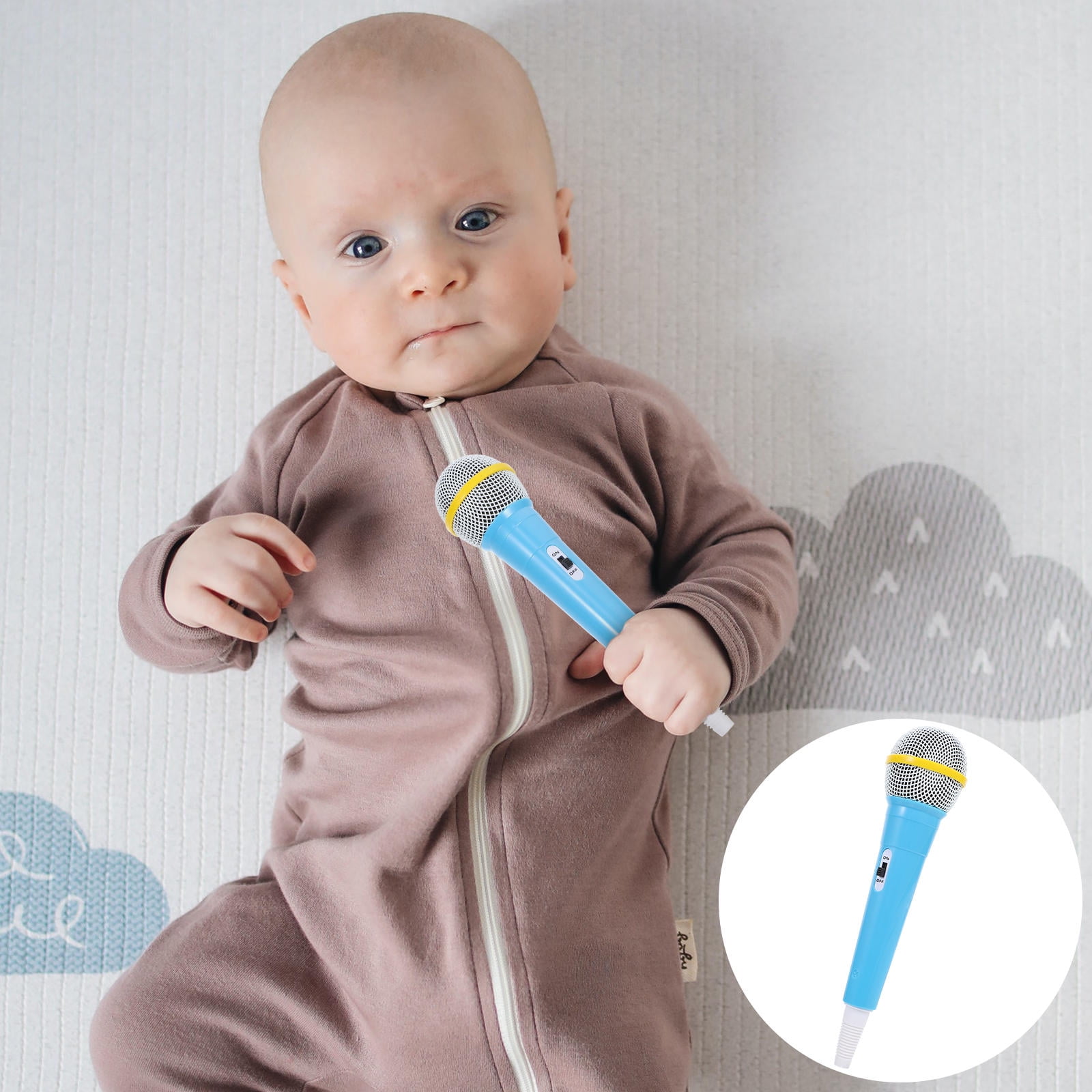 Tineasur Children Toy Microphone Blue 1Pcs 8.5X2X2in Plastic - Walmart.com