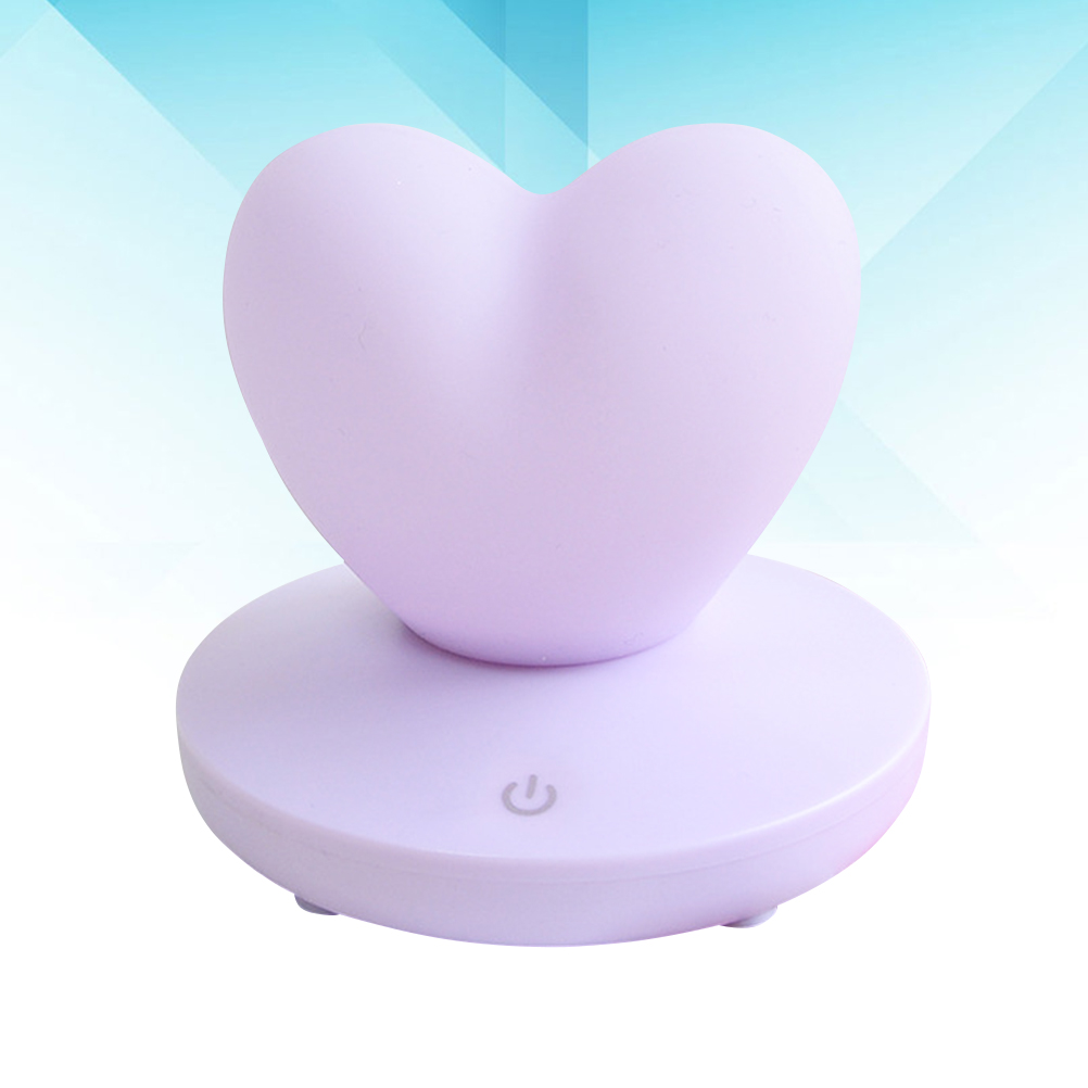 Tineasur Heart Shaped Rechargeable LED Night Light for Bedroom, Living ...