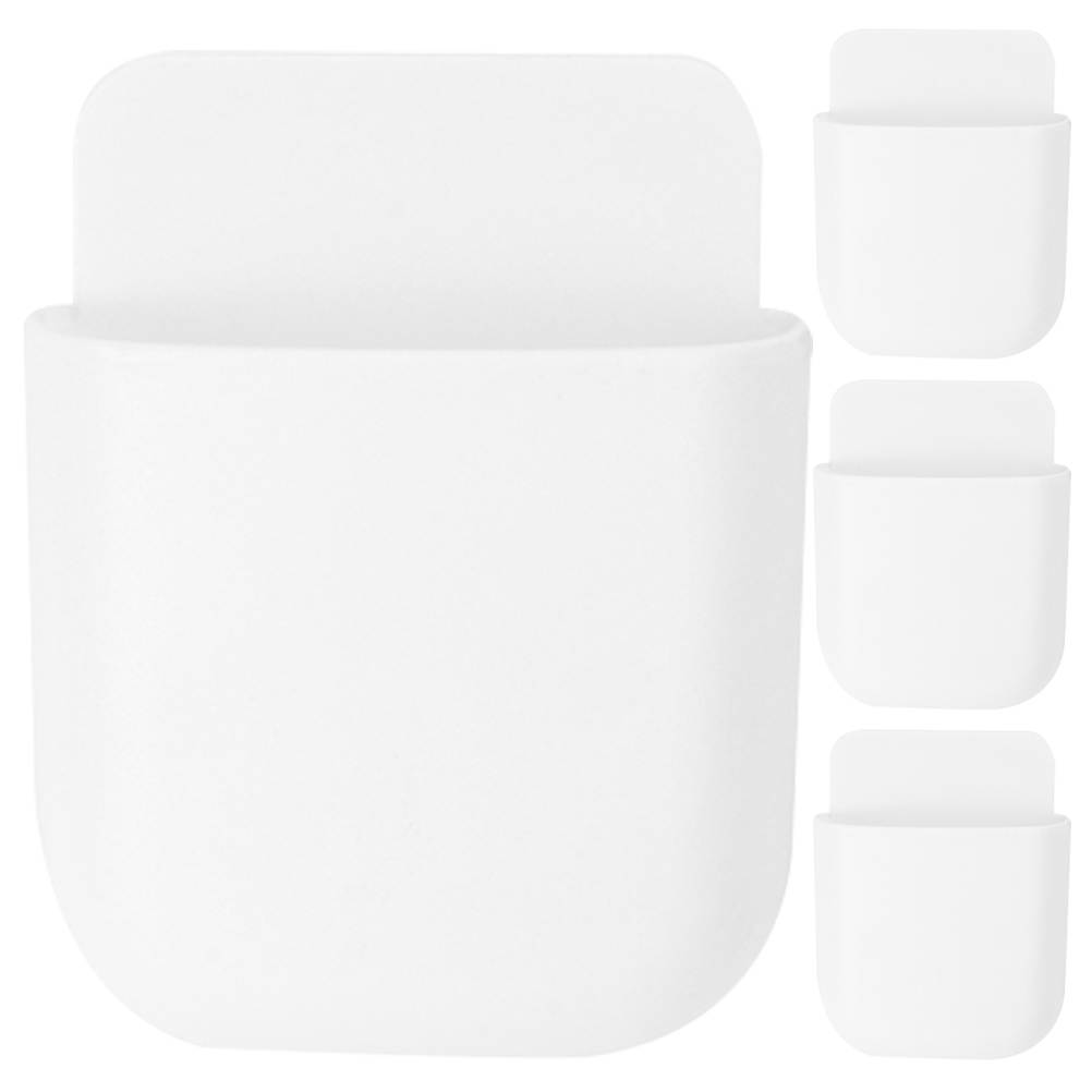 Tineasur Remote Holder Mount Wall Mount Remote Holder White ABS 4Set ...