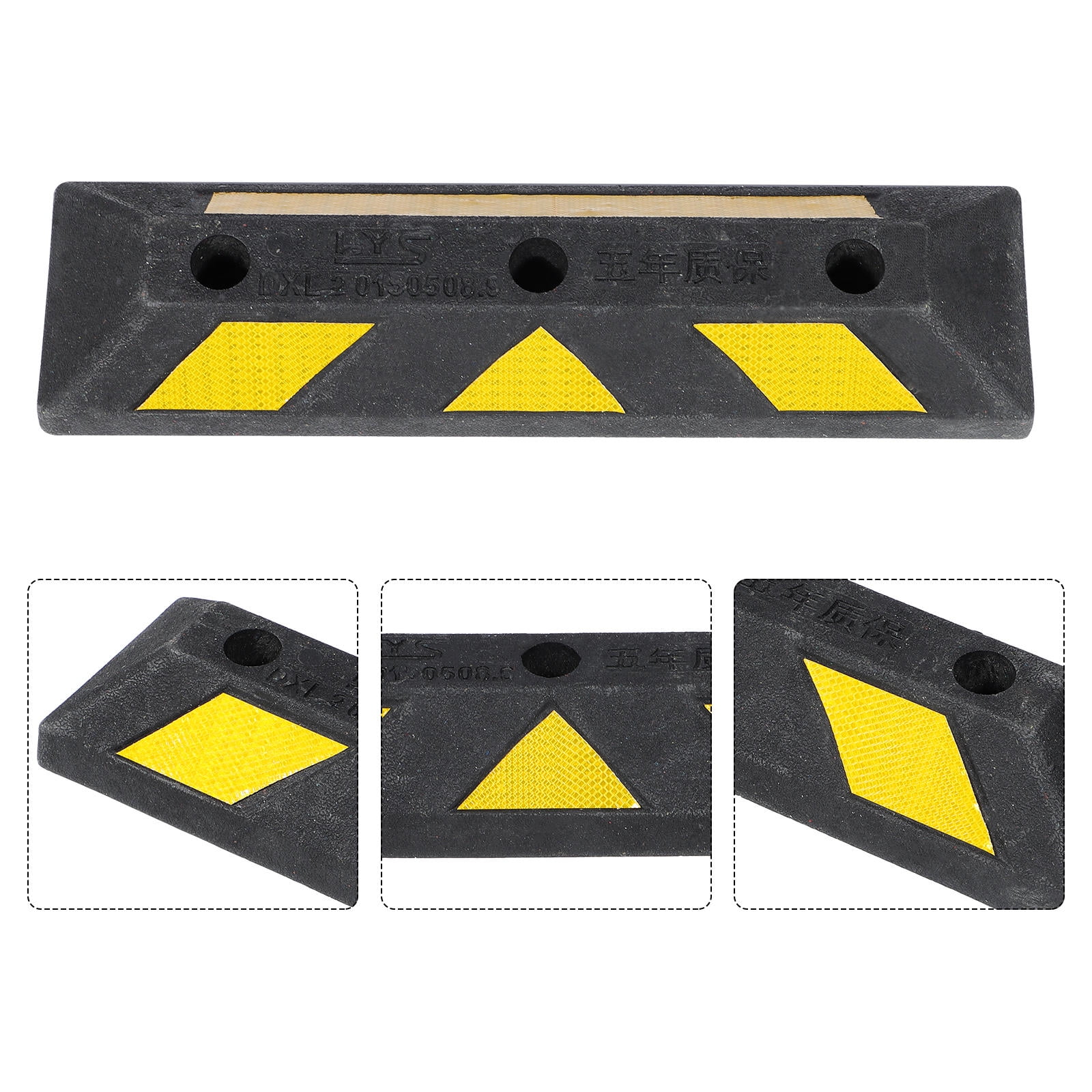 Tineasur Rubber Plastic Material Car Stopper Garage Parking Block Wheel ...