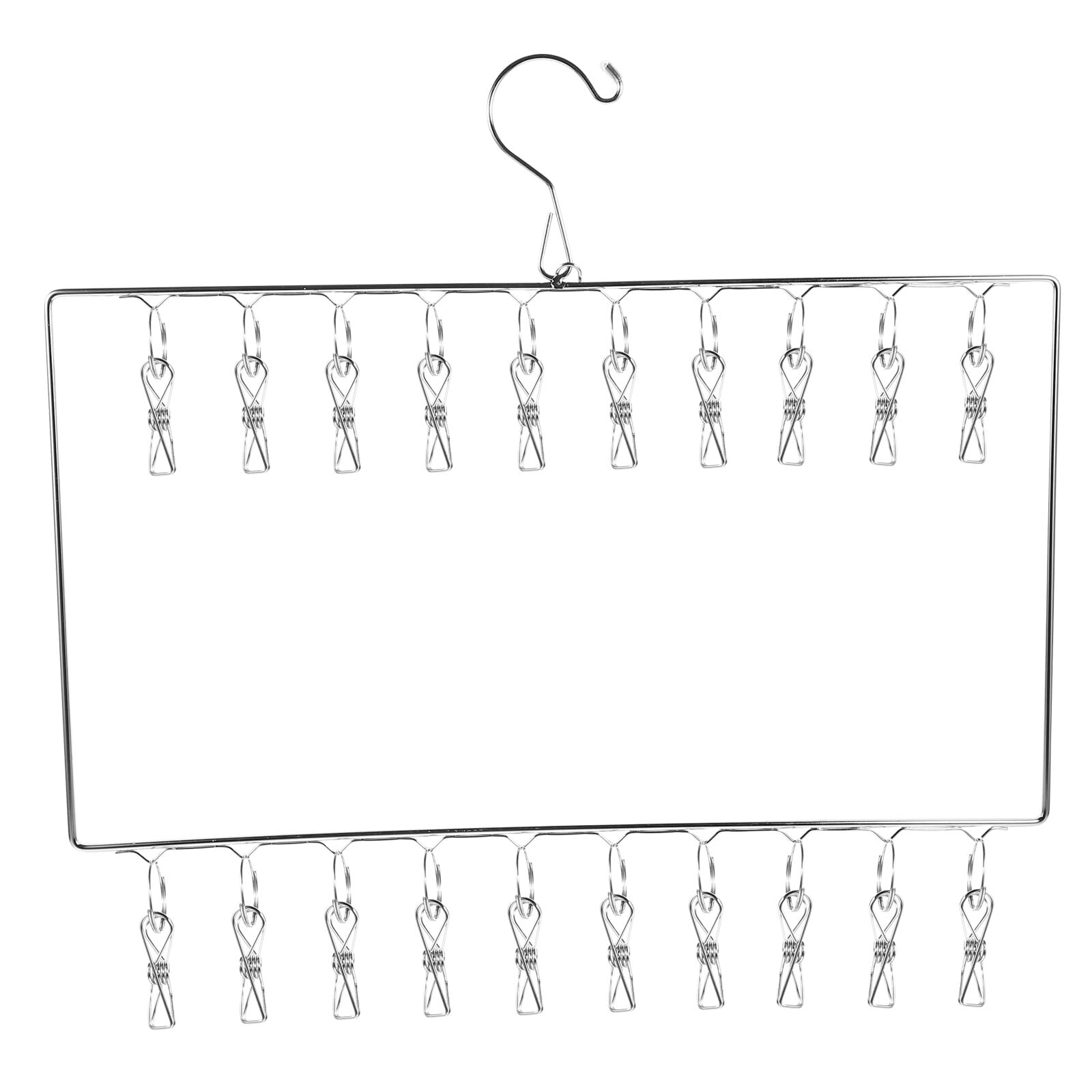 Tineasur Stainless Steel Sock Rack with Clips for Home Use and ...