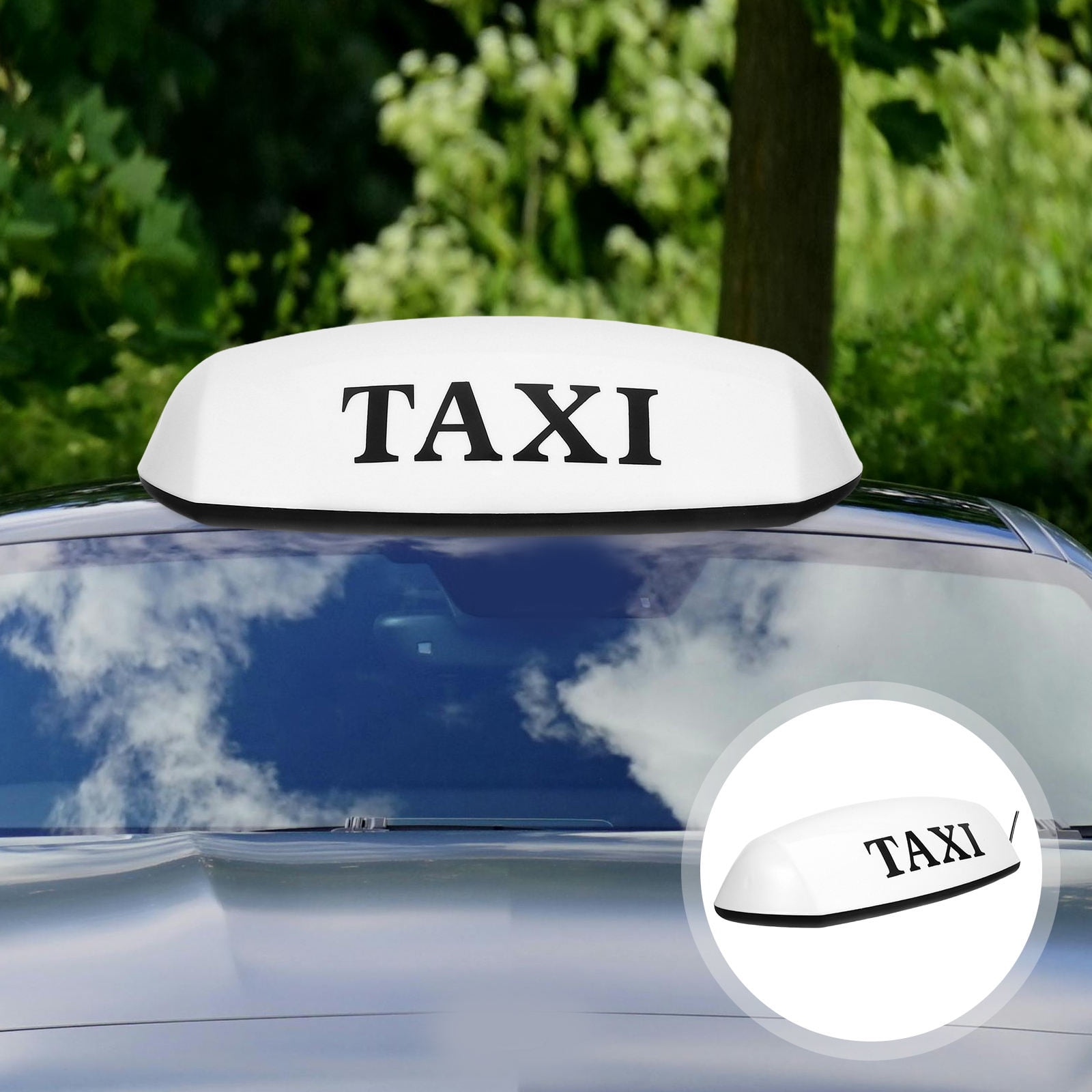Tineasur LED Car Roof Lamp Sign Blank Taxi Light Waterproof 1 Set for ...
