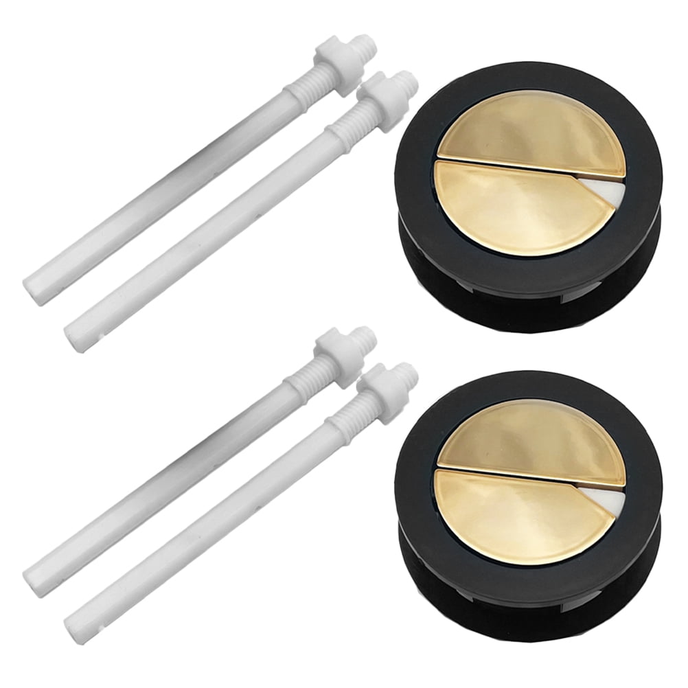 Tineasur Replacement Toilet Flush Button 2Pcs ABS Assorted Color Water ...