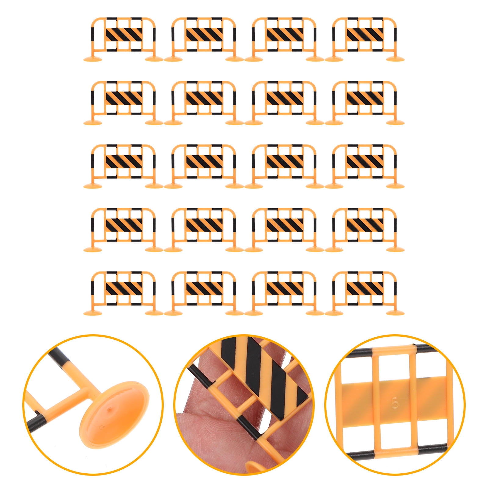 Tineasur Toy Signs Barricade 20Pcs for Role Play and Imagination ...