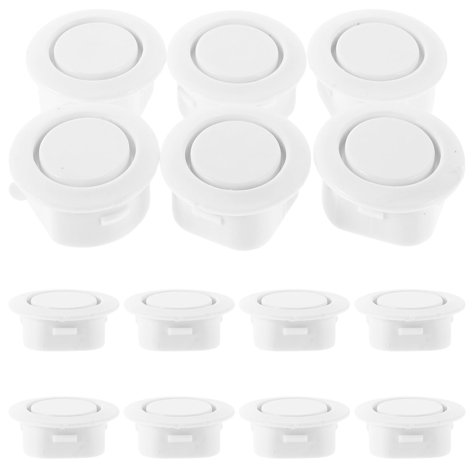 Tineasur White Rubber Bumper Hole Cover 20Pcs Easy Installation for ...