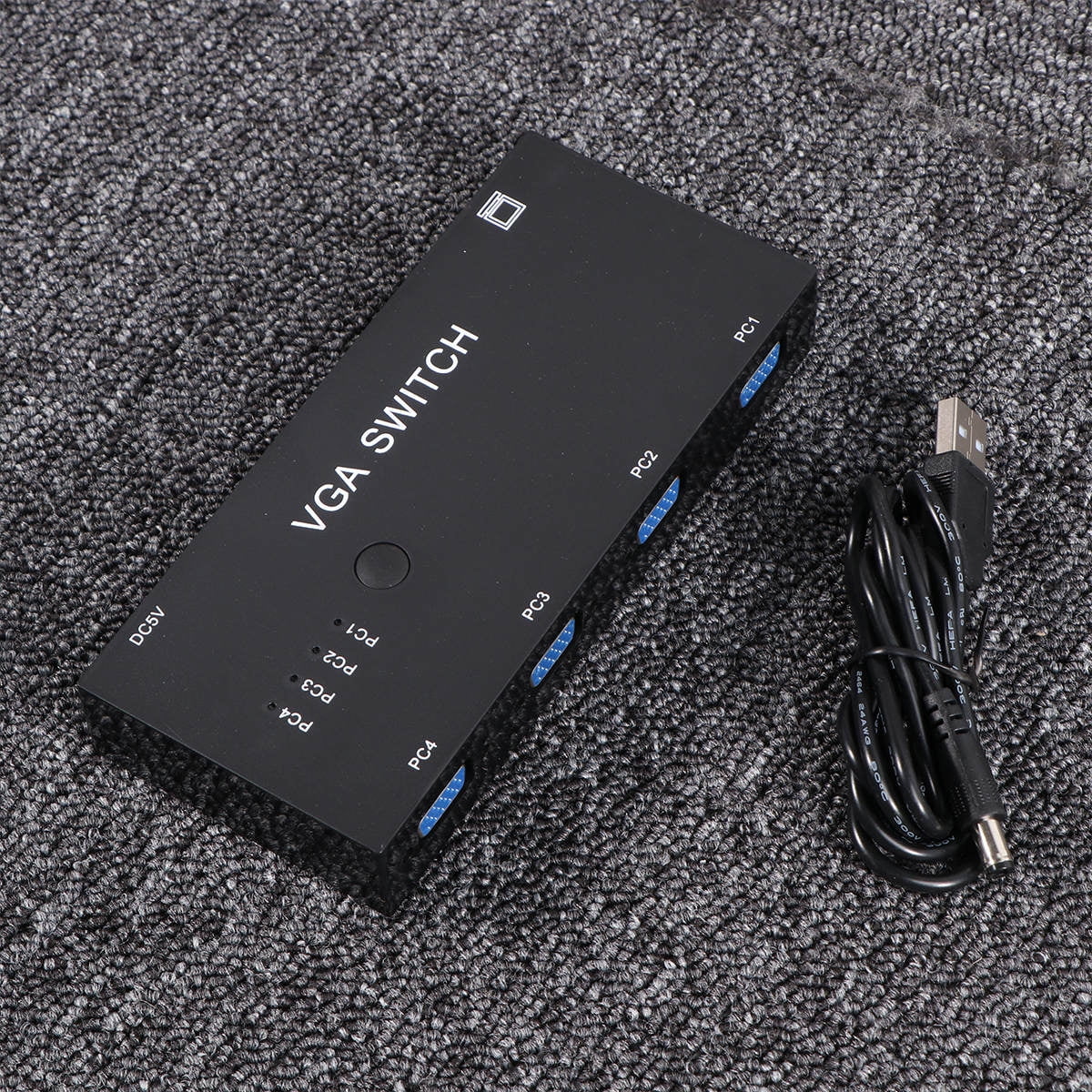 Tineasur 4 Port Switch Box Video Converter for Computer Monitor ...