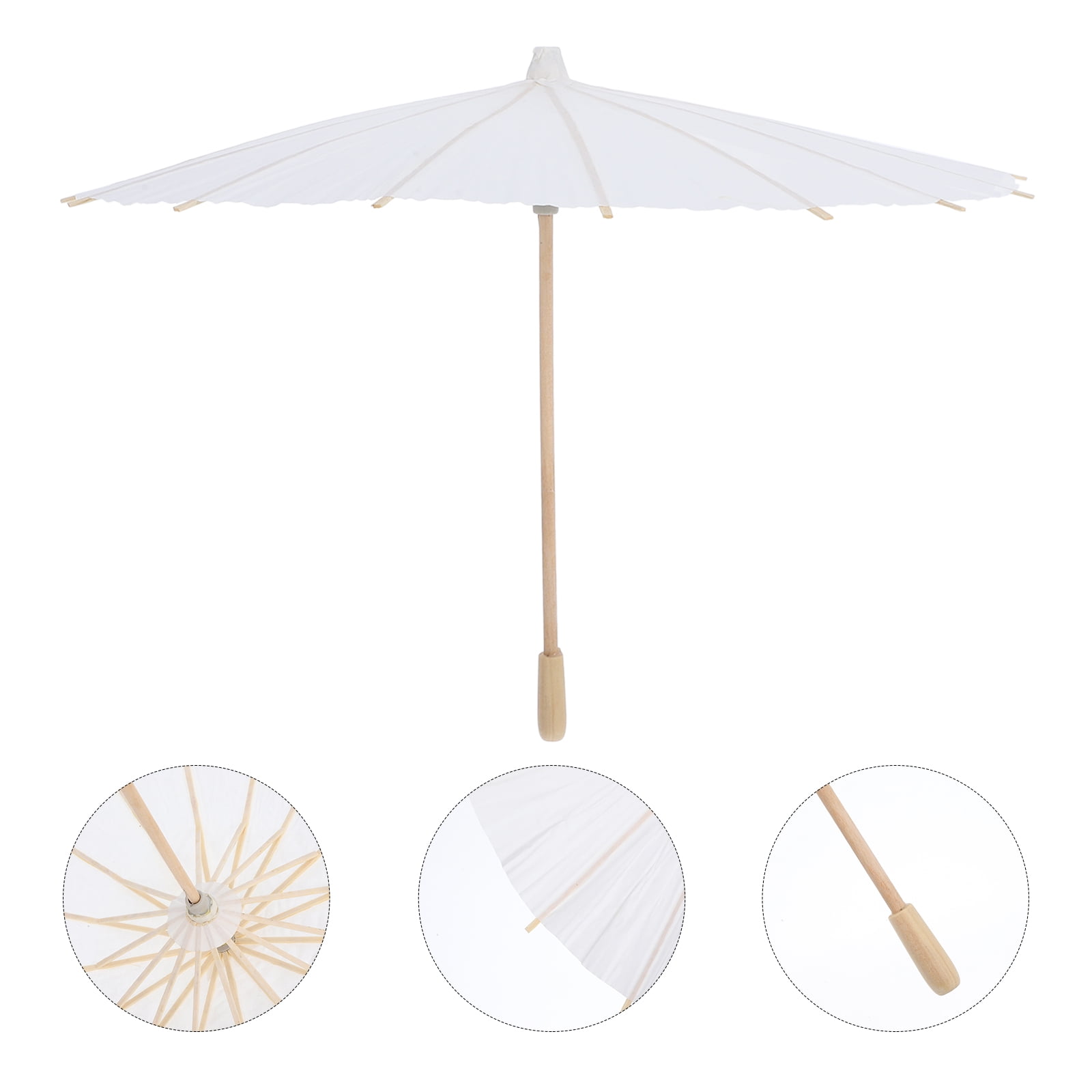 Tineasur White Paper Parasols 2Pack For Diy Projects And Wedding Decor ...