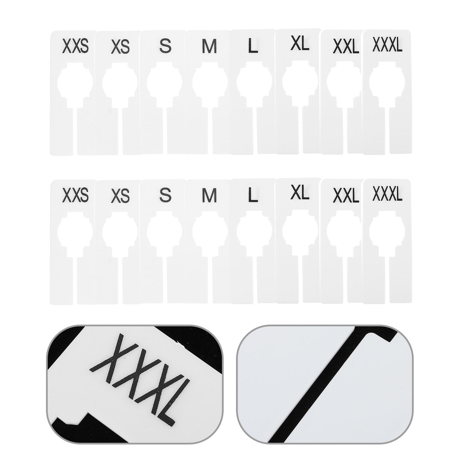 Tineasur Clothes Separator White Plastic 16Pack for Closet Organization ...