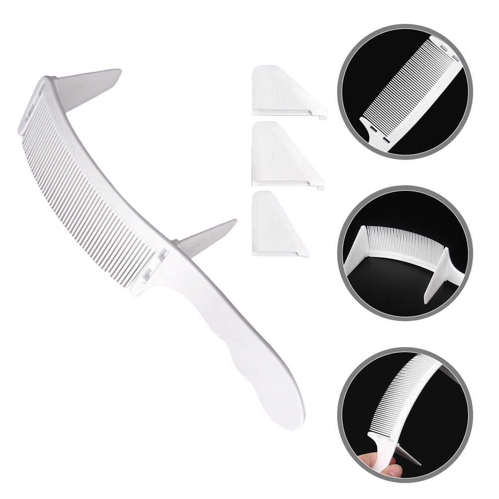 Tineasur Ergonomic Resin Barber Comb for Men Accurate Hair Positioning ...