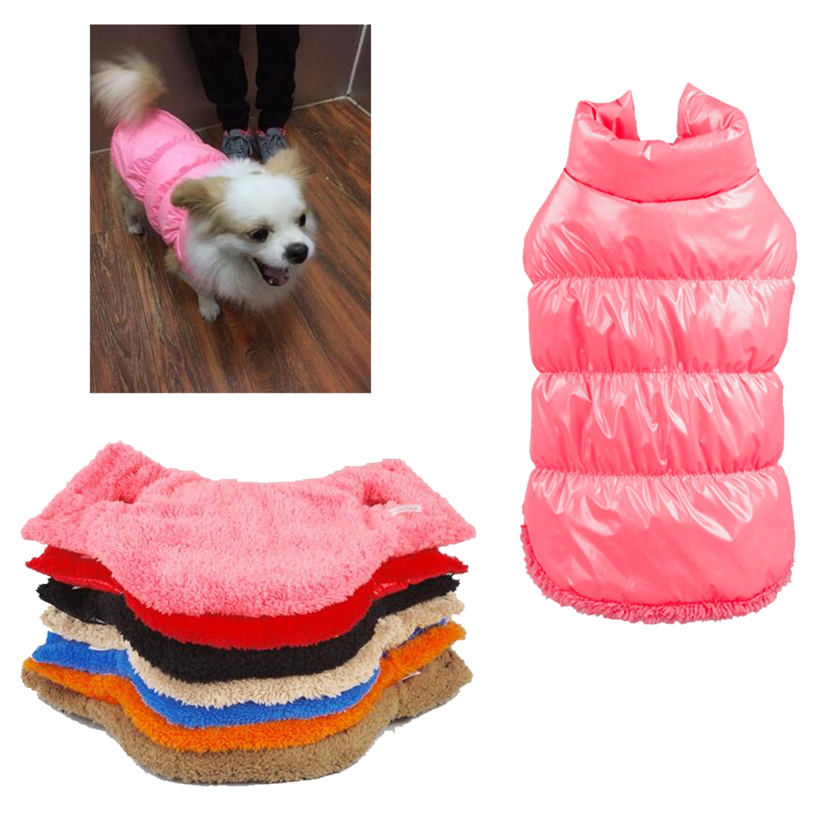 Tineer Winter Warm Dog Cat Down Jacket Vest Coat Puppy Pet Cold Weather ...