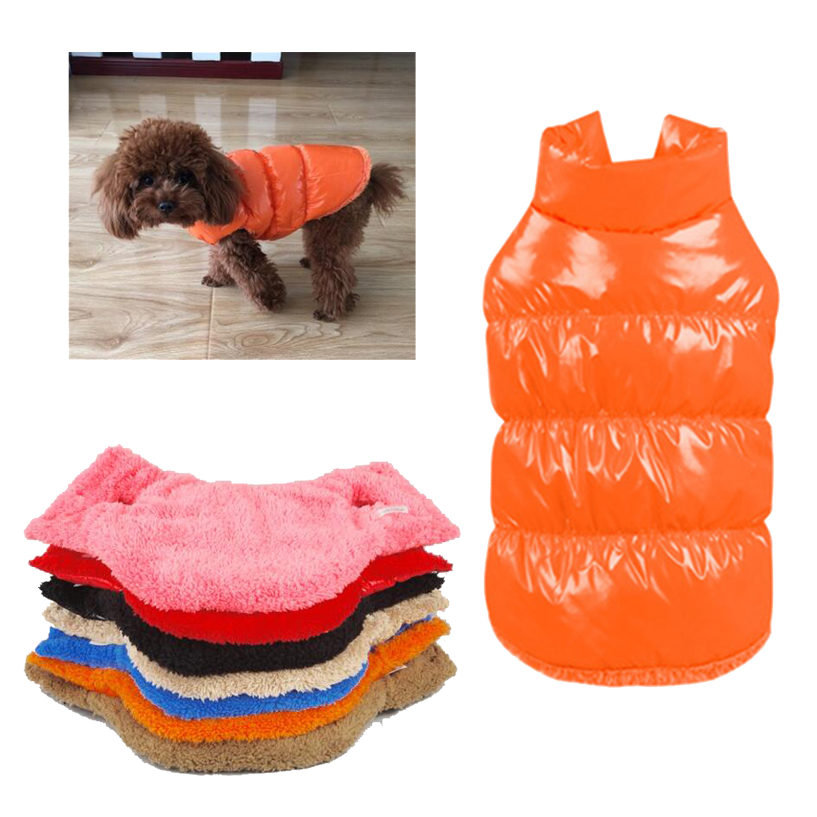 Tineer Winter Warm Dog Cat Down Jacket Vest Coat Puppy Pet Cold Weather ...