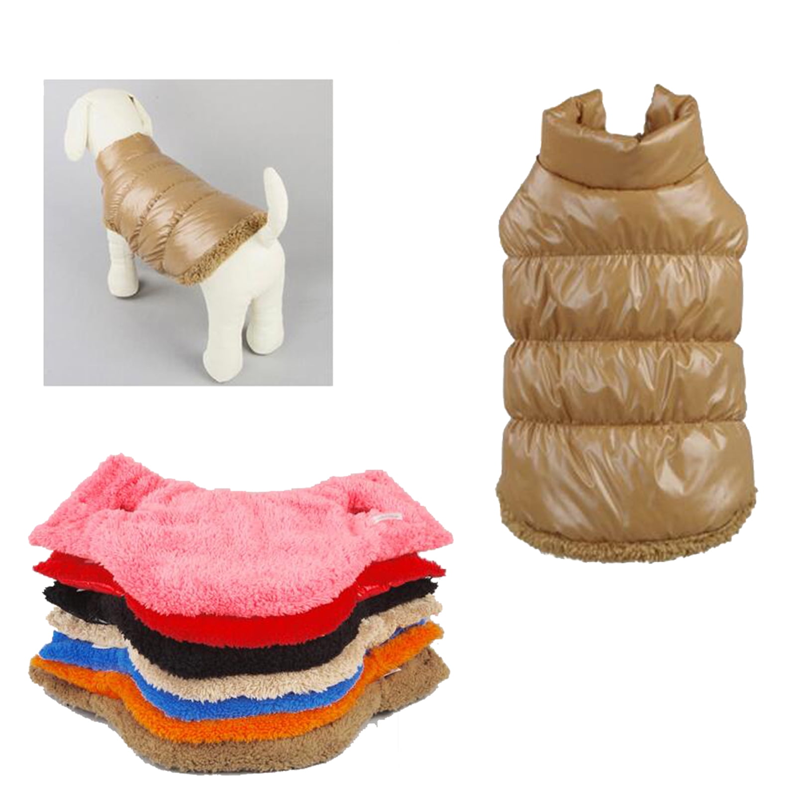 Tineer Winter Warm Dog Cat Down Jacket Vest Coat Puppy Pet Cold Weather ...