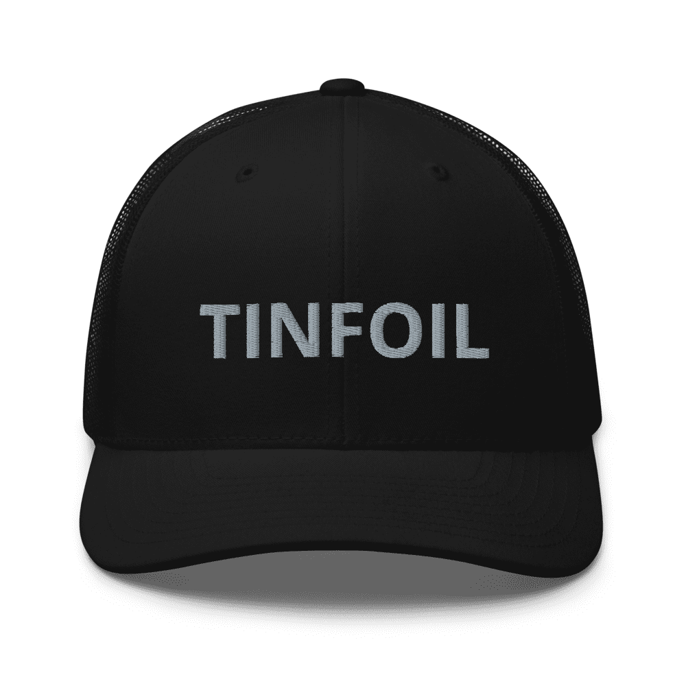 Tinfoil Hat - Trucker Cap (Black) - Walmart.com