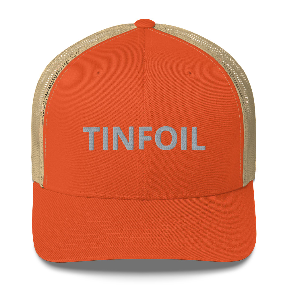 Tinfoil Hat - Trucker Cap (Rustic Orange/ Khaki) - Walmart.com