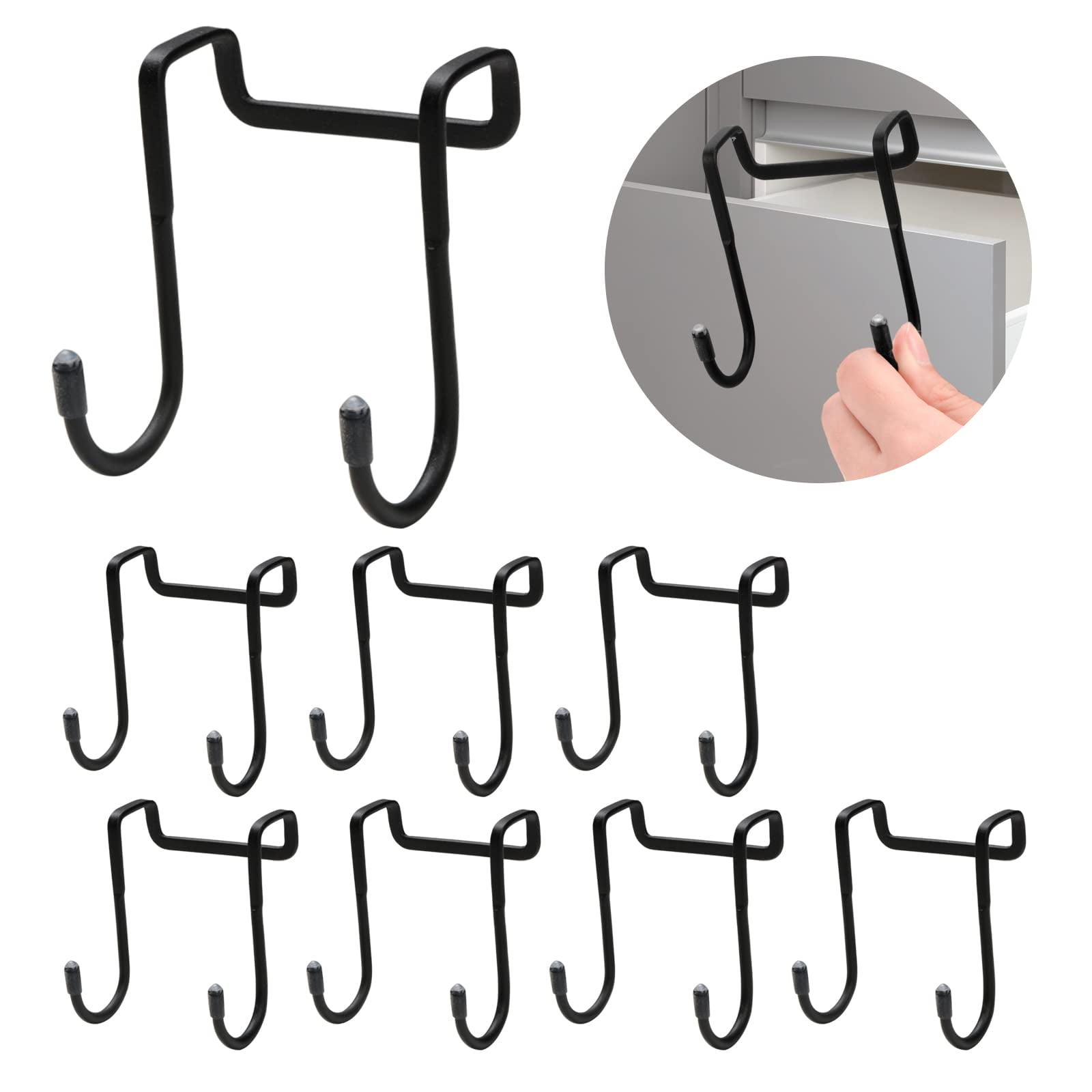 Tinfol 8 Pack Cabinet Door Hooks Double S Shaped Over Door Shower Hook