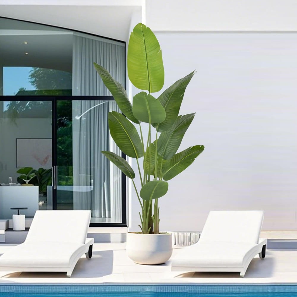 Ting's time 6ft Bird of Paradise Artificial Plant Fake Tropical Plants ...