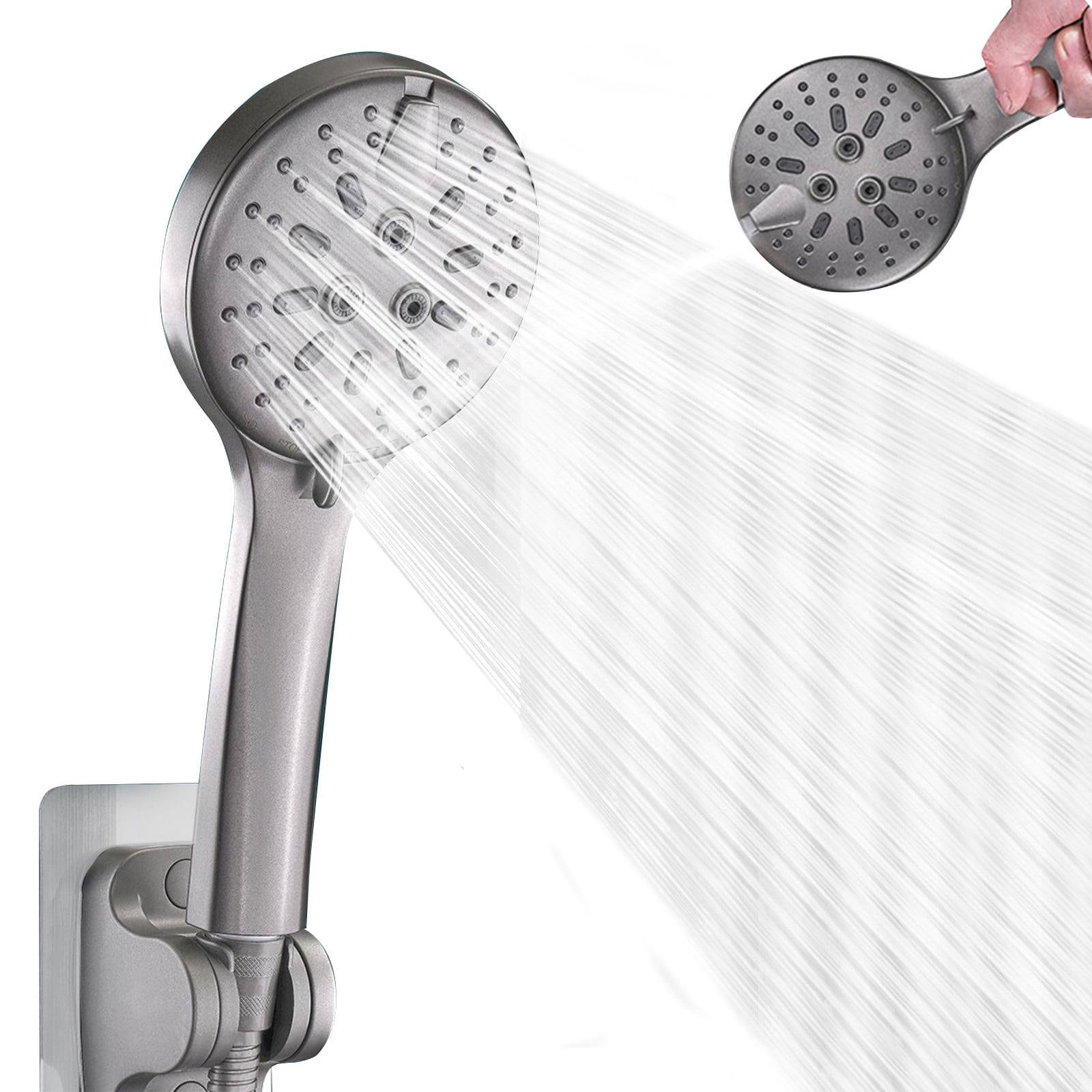 TingXianX New Pressurized Shower Head, Bathroom Bath Shower Fixtures ...