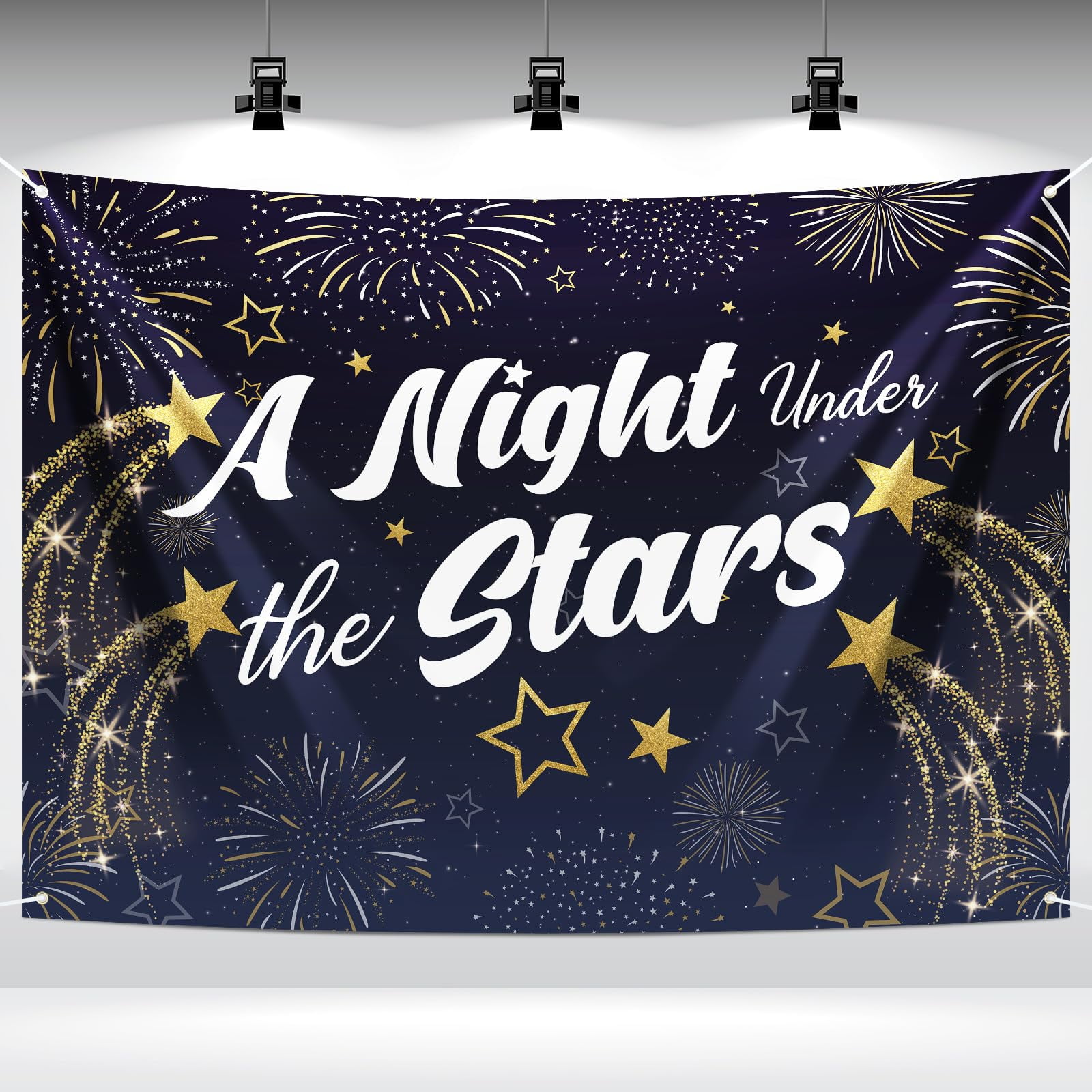 Tingjoo 7x5ft Under The Stars Party Decoration Starry Night Photo Props ...