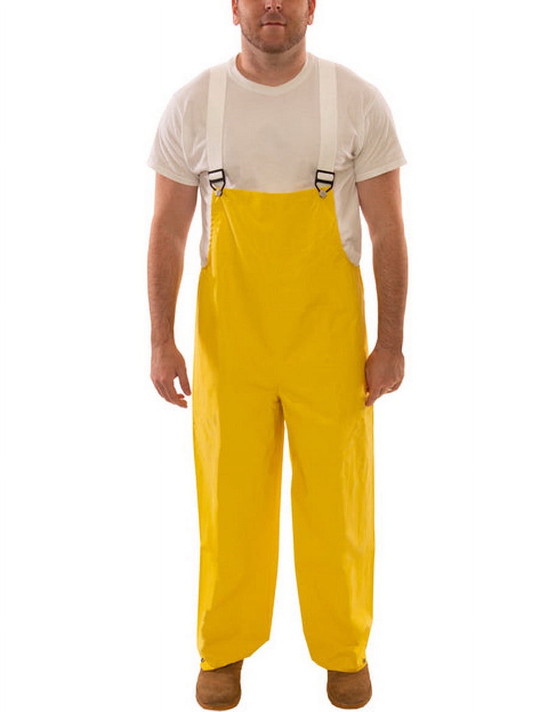 Flame-Resistant Rain Bib Overall, L, 30 in Inseam, Neoprene, snaps ...