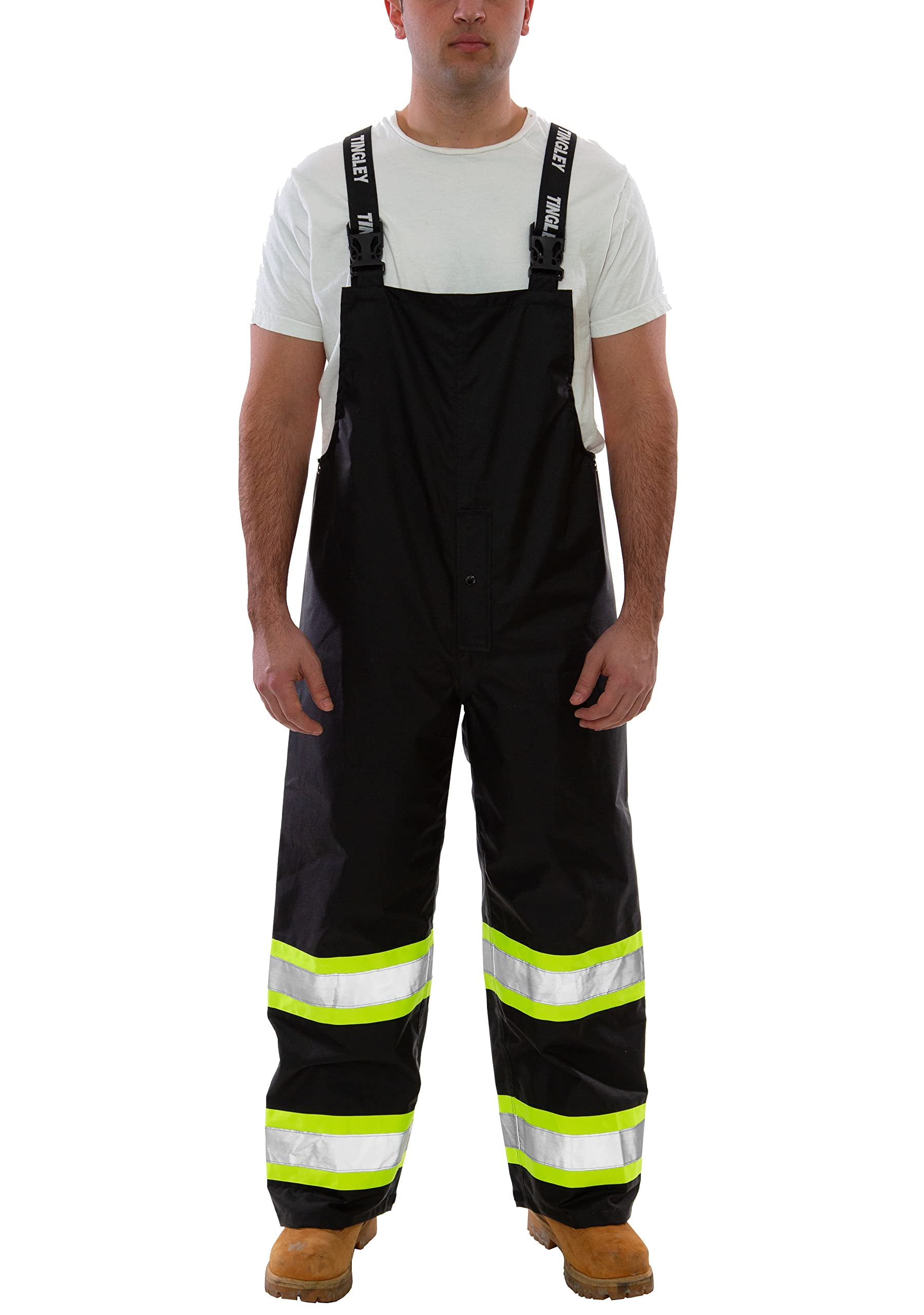Tingley Icon O24123C Overalls, 5X, Black/High Visibility Fluorescent ...