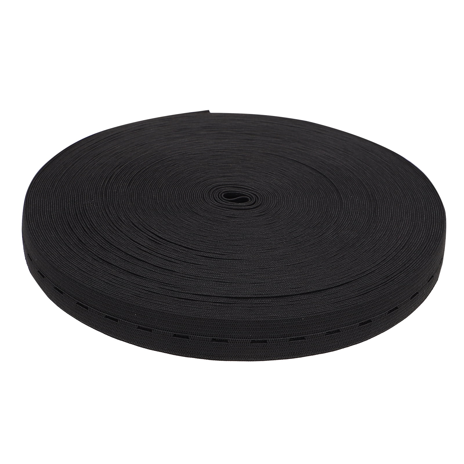 Tingshir 1 Roll Flat Sewing Band Spool with Buttonholes Stretch Elastic ...