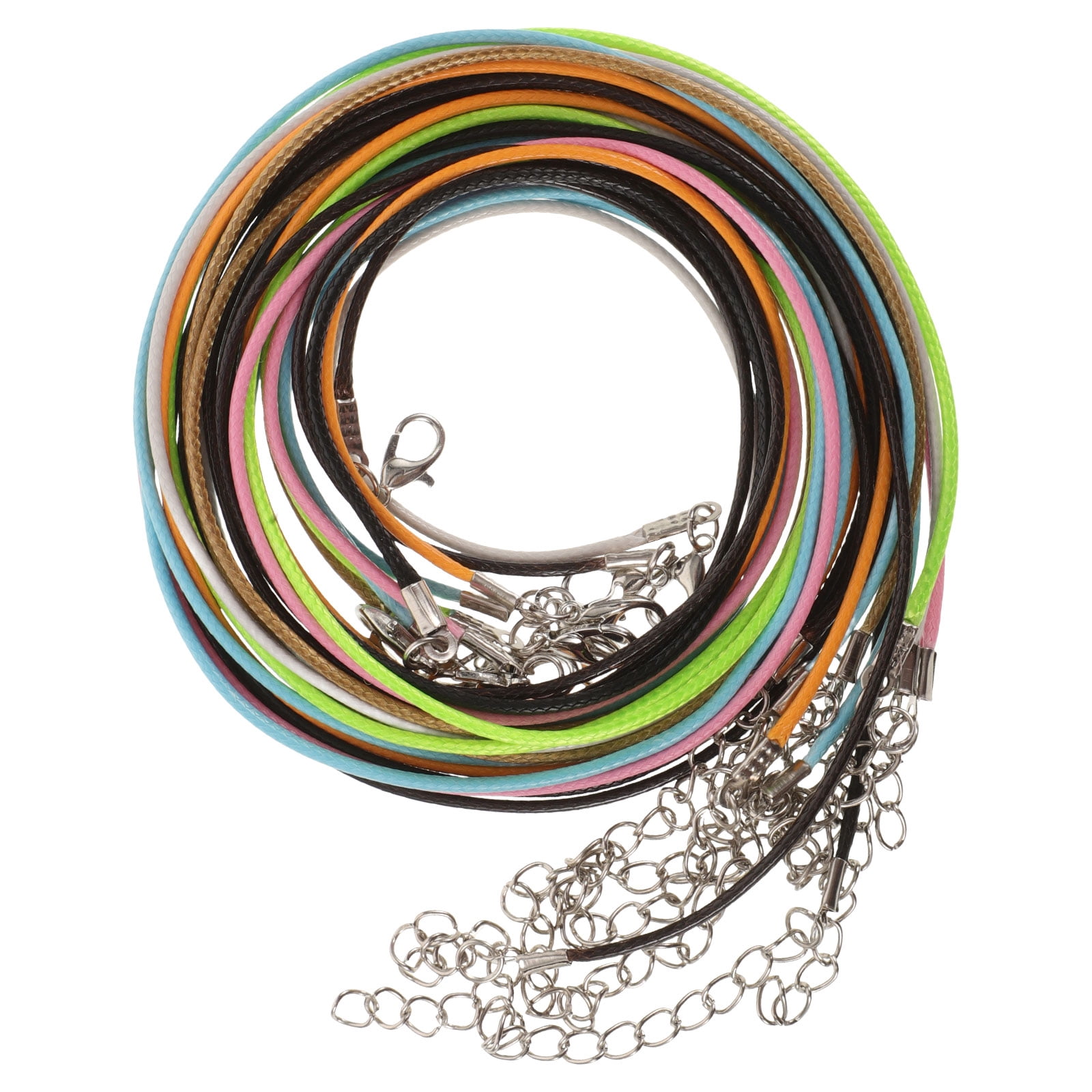 OUNONA Couples Necklace Assorted Color 10Pcs 23.6In Craft String for ...