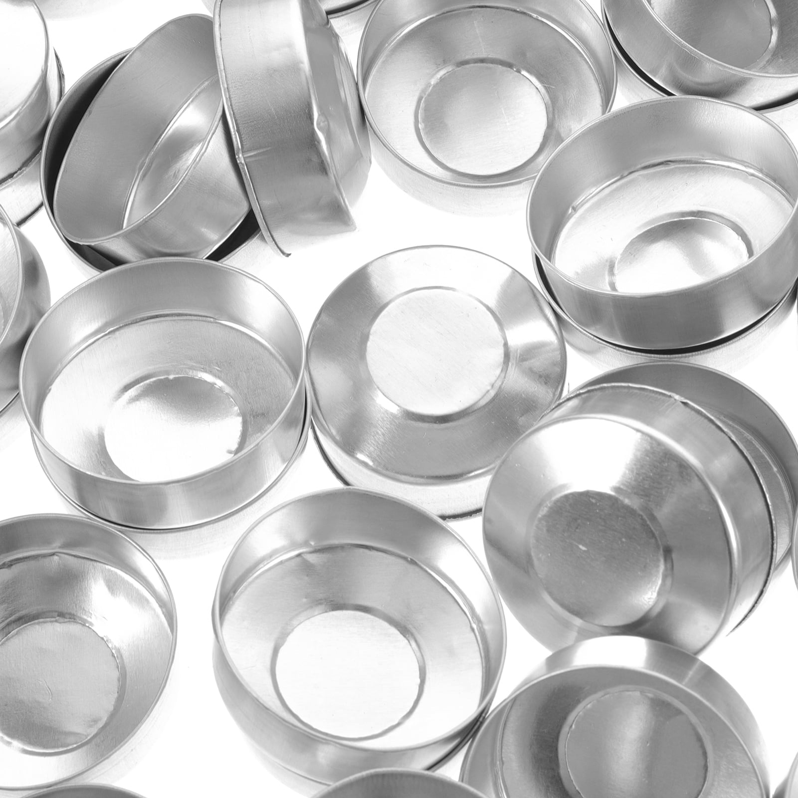 Tingshir 500pcs Aluminum Tea Light Tins Tea Light Empty Case Containers ...