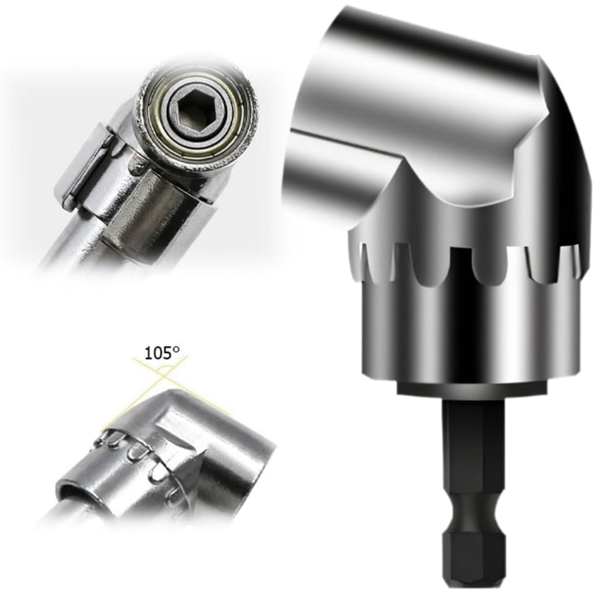 Tingzi 105 Degree Right Angle Drill Adapter, 2025 New Right Angle ...