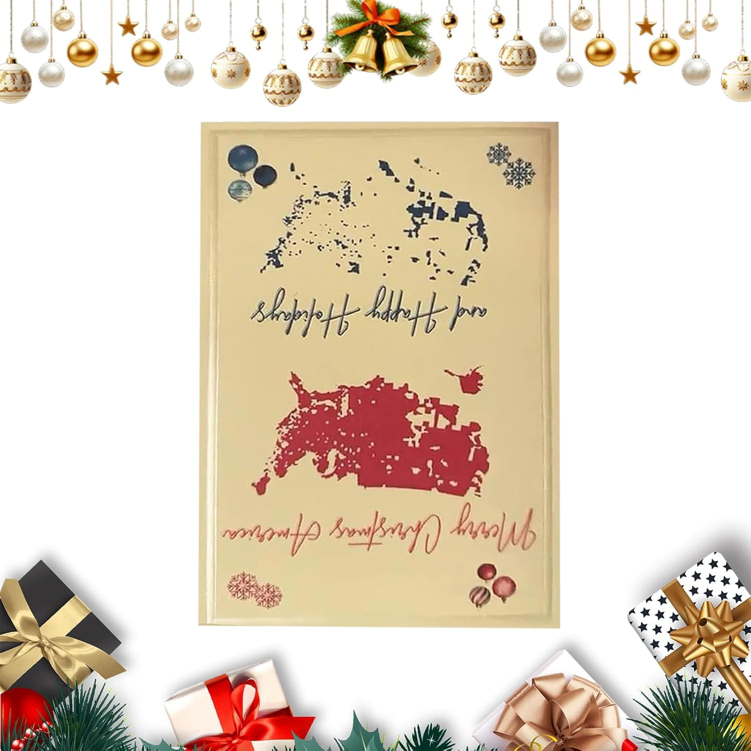 Tingzi 2025 Merry Christmas America Card, 5PCS Patriotic Christmas ...