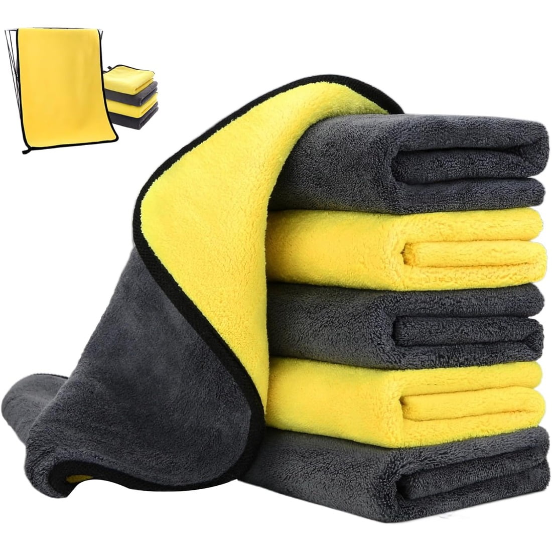 Tingzi 3Pack Double-sided Microfiber Absorbent Towel, 2025 New ...