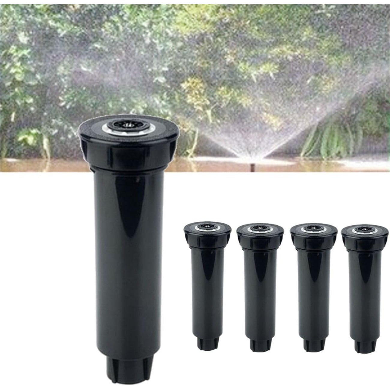 Tingzi Adjustable 25°- 360° Pop-Up Spray Head Lawn Sprinkler Garden ...